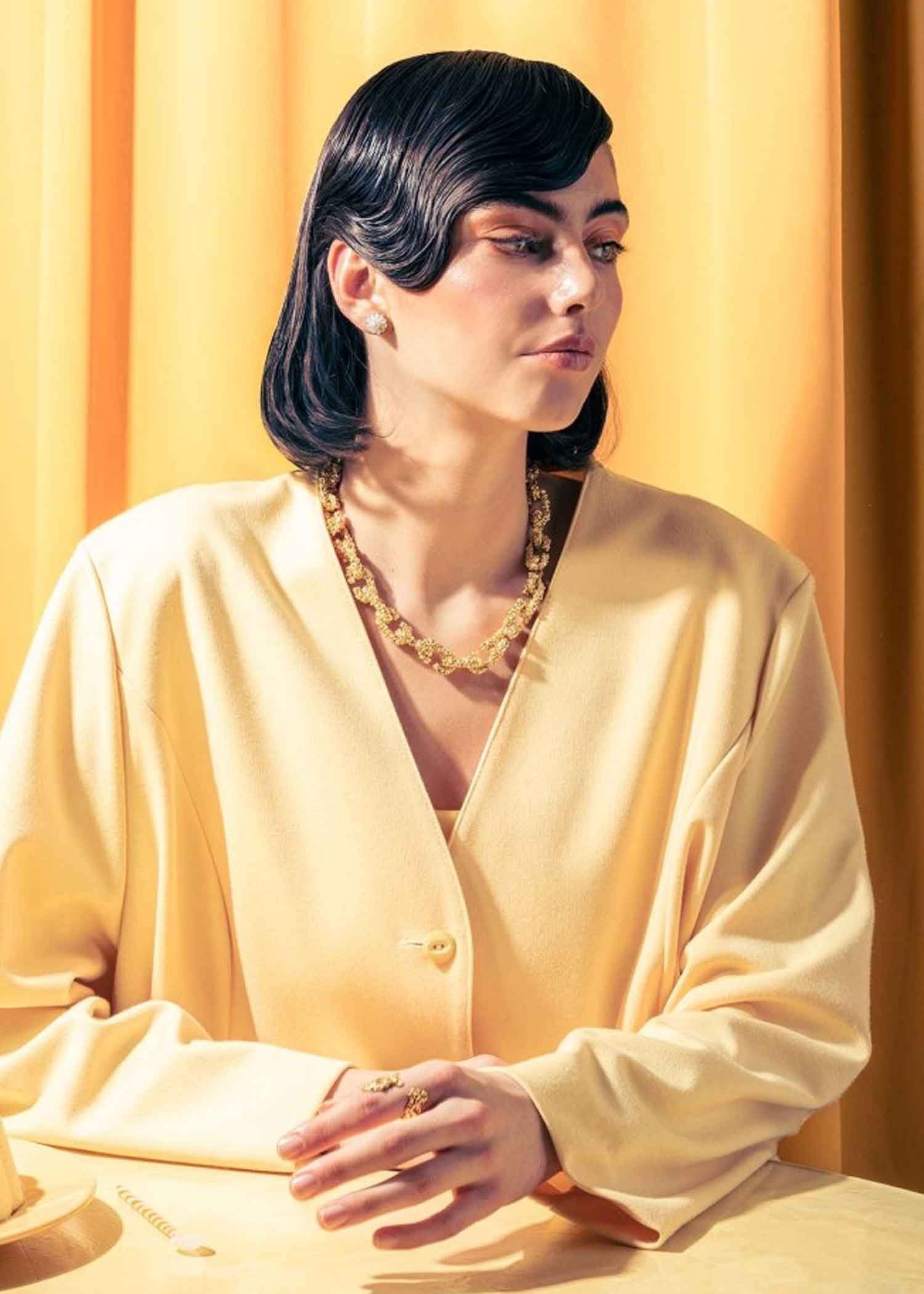 Chain Of Riddle necklace Gilded / House Of Vincent / Anthon.dk